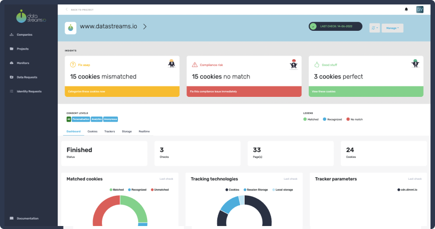 Free (Cookie) Compliance Monitor | Datastreams